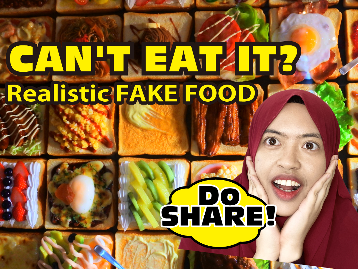 This is not edible?! FOOD SAMPLE, FAKE FOOD | | Muslim Tourist ...